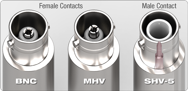Coaxial SHV-5 Feedthroughs and Components